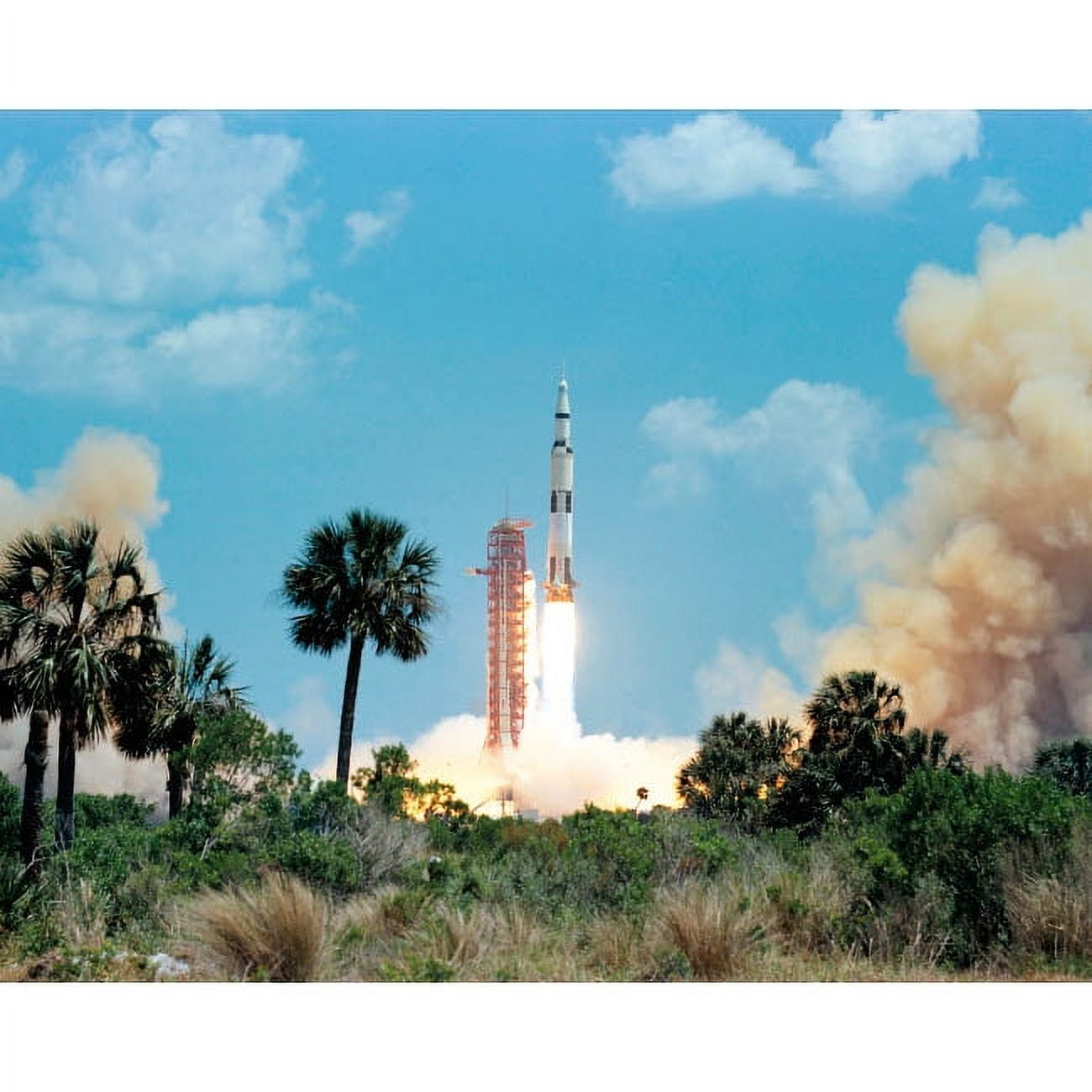 The Apollo 16 space vehicle is launched from Kennedy Space Center ...