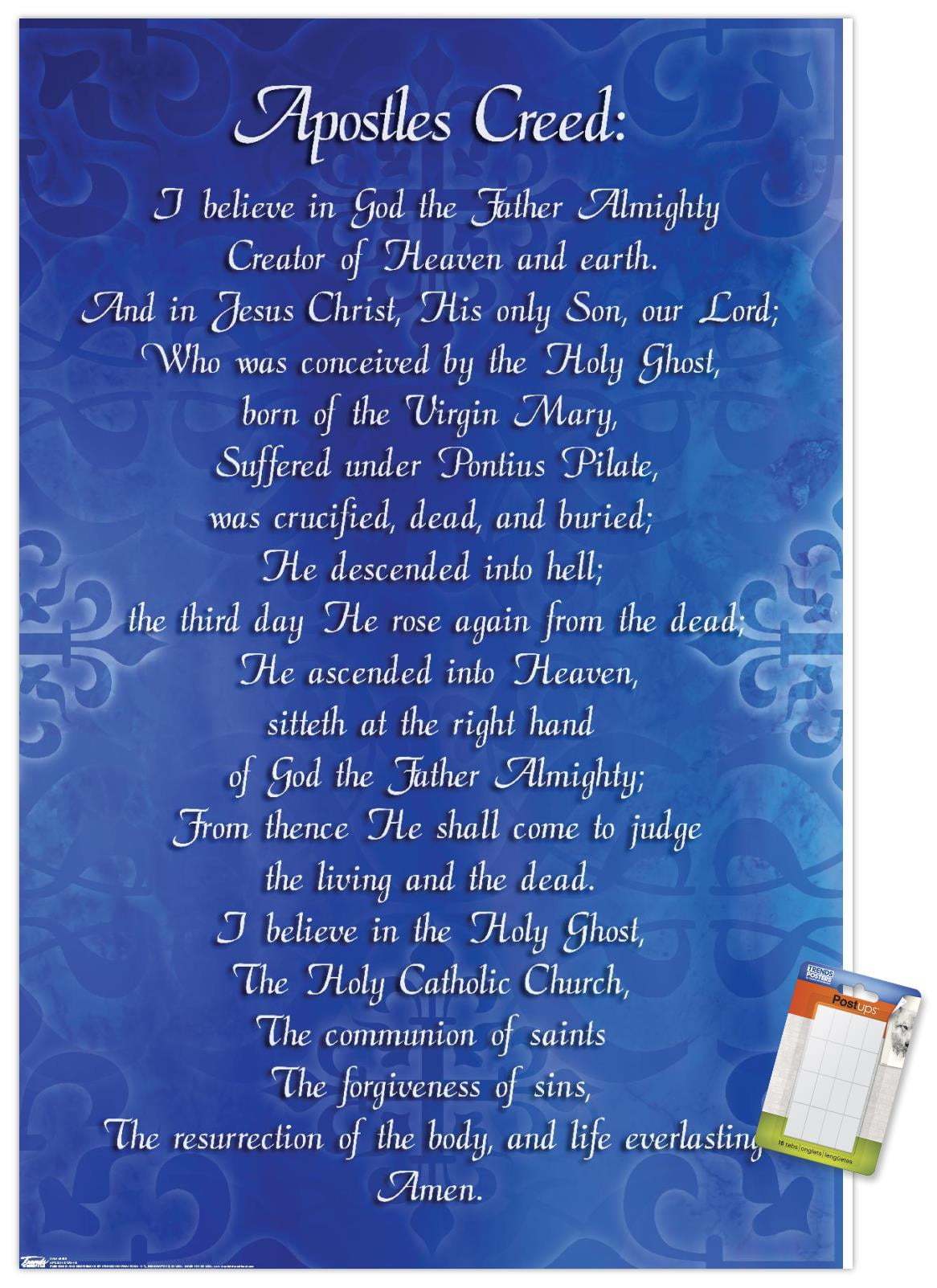 The Apostle's Creed Wall Poster, 14.725" x 22.375" - Walmart.com