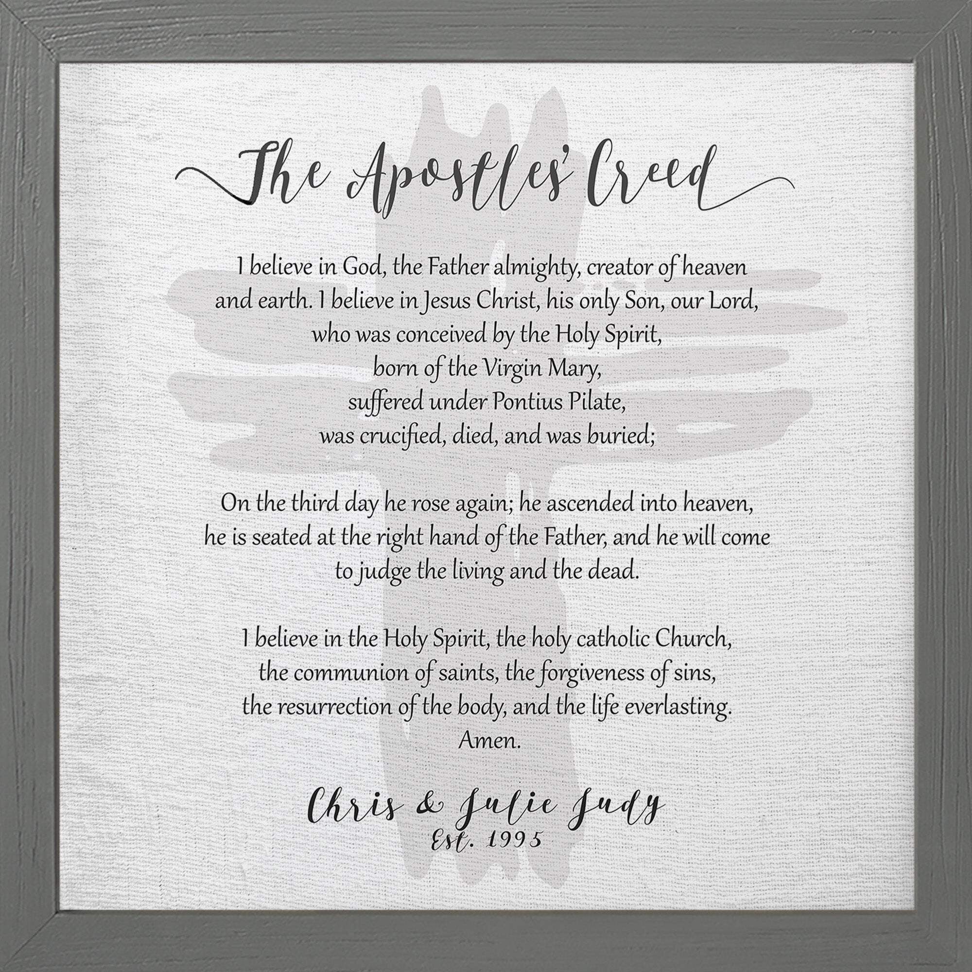 The Apostles' Creed | Modern Text Version, Print, Wall Decor - Walmart.com