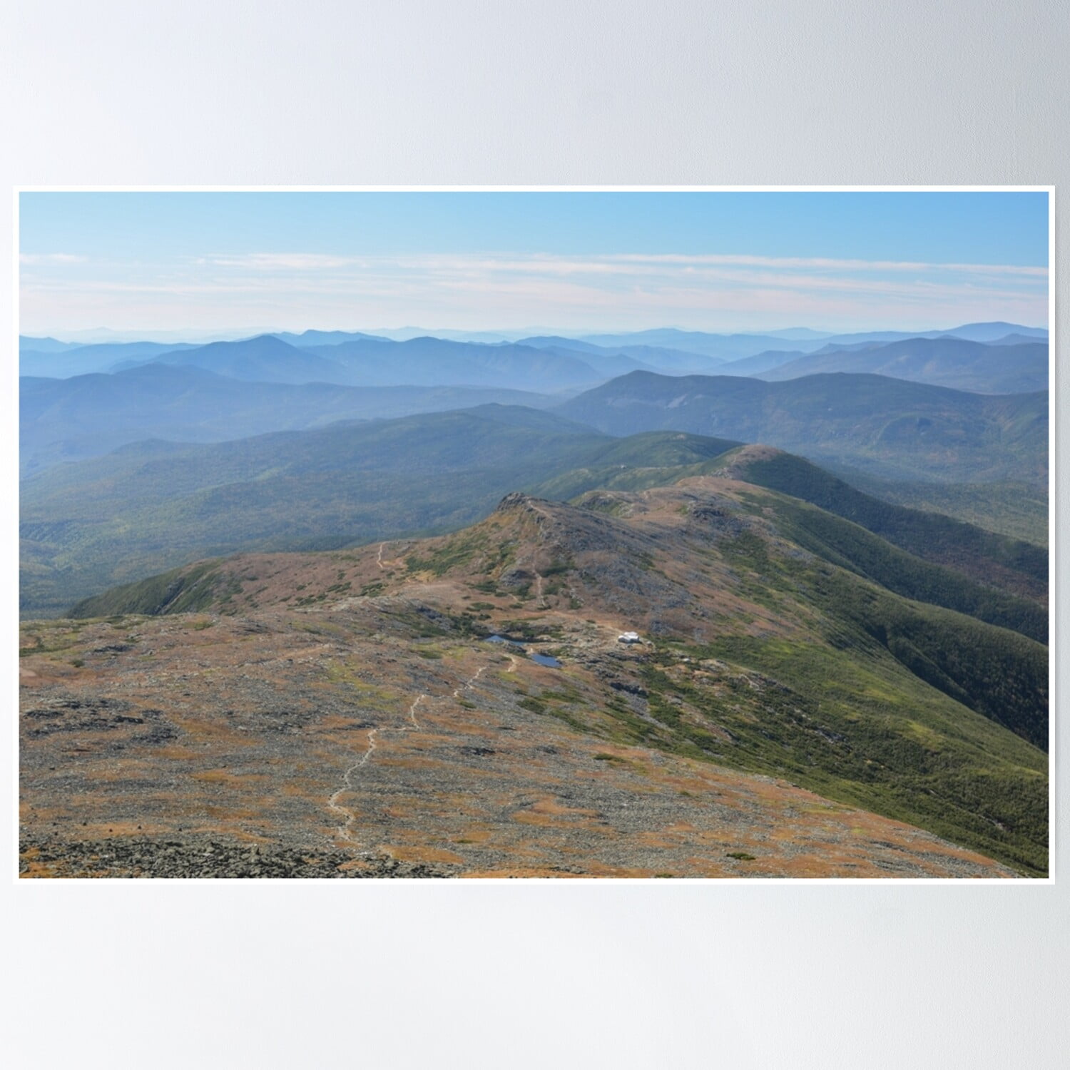 The Appalachian Trail Through The Presidentials, New Hampshire Poster ...