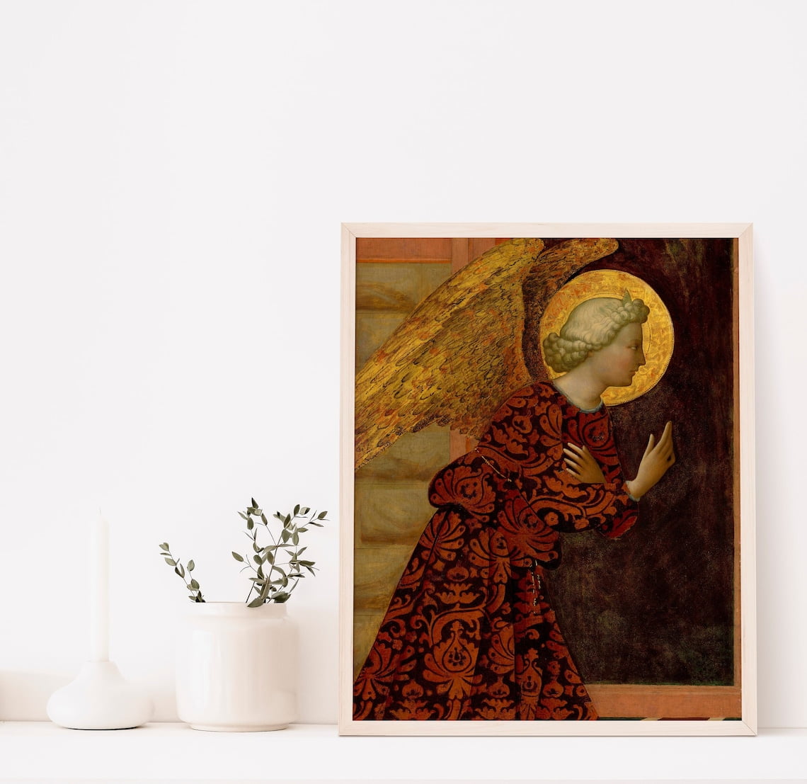 The Archangel Gabriel, Vintage Wall Poster, Religious House Decor ...