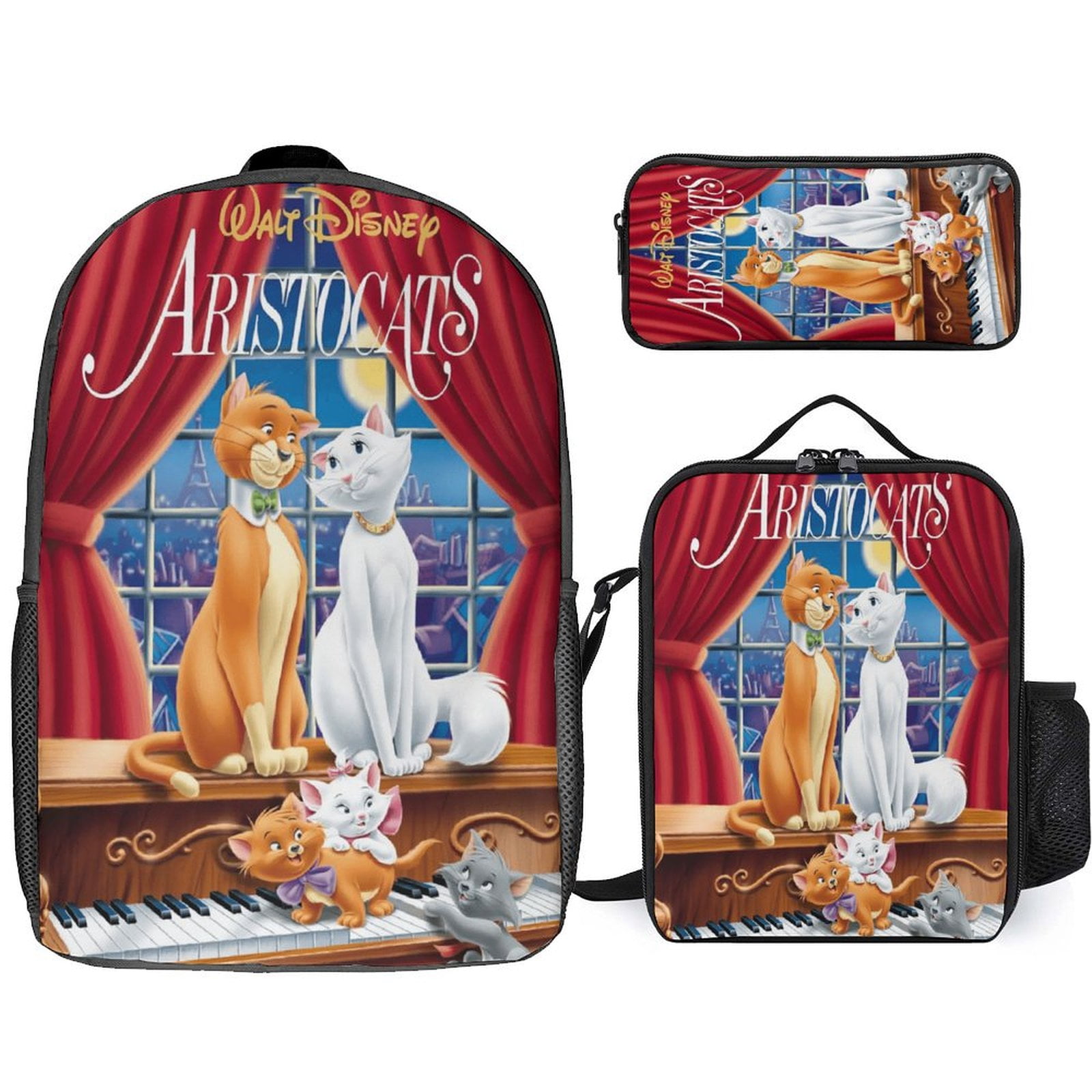 The Aristocats 3Pcs Backpacks Sets with Lunch Bag And Pencil Case for ...
