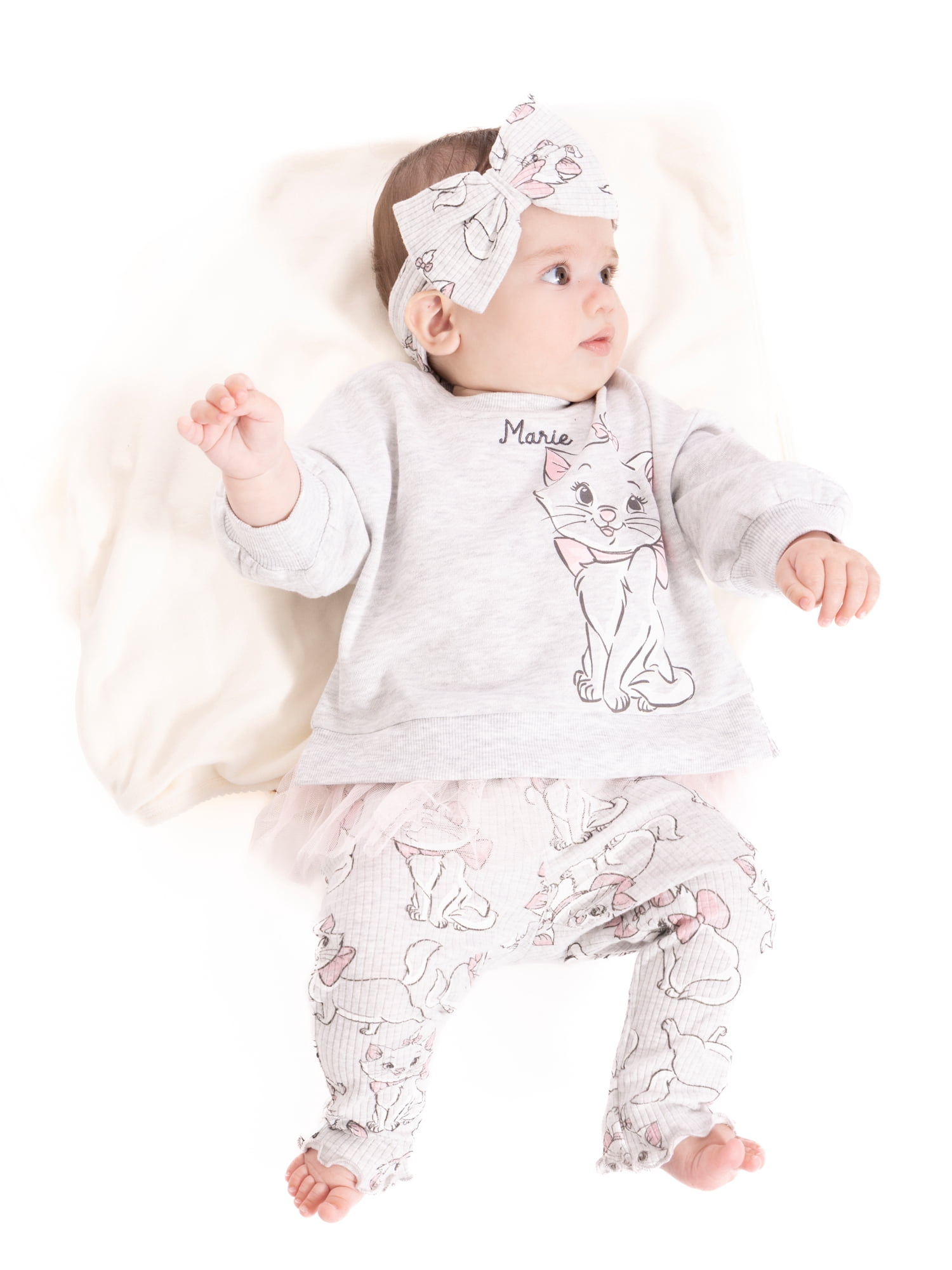 The Aristocats Marie Baby Girls Graphic Tulle Sweatshirt and Printed ...