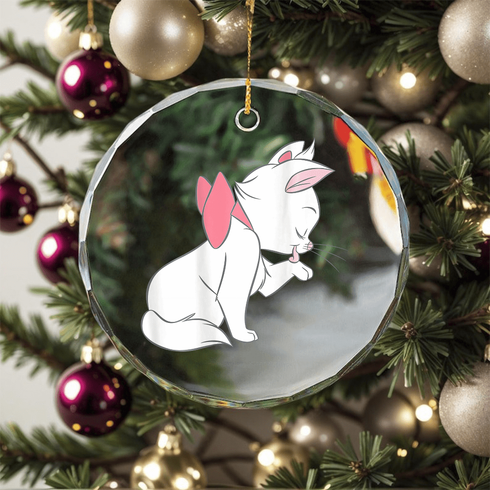 The Aristocats Marie With Pink Bow Ornament, Indoor Decoration, Crystal ...
