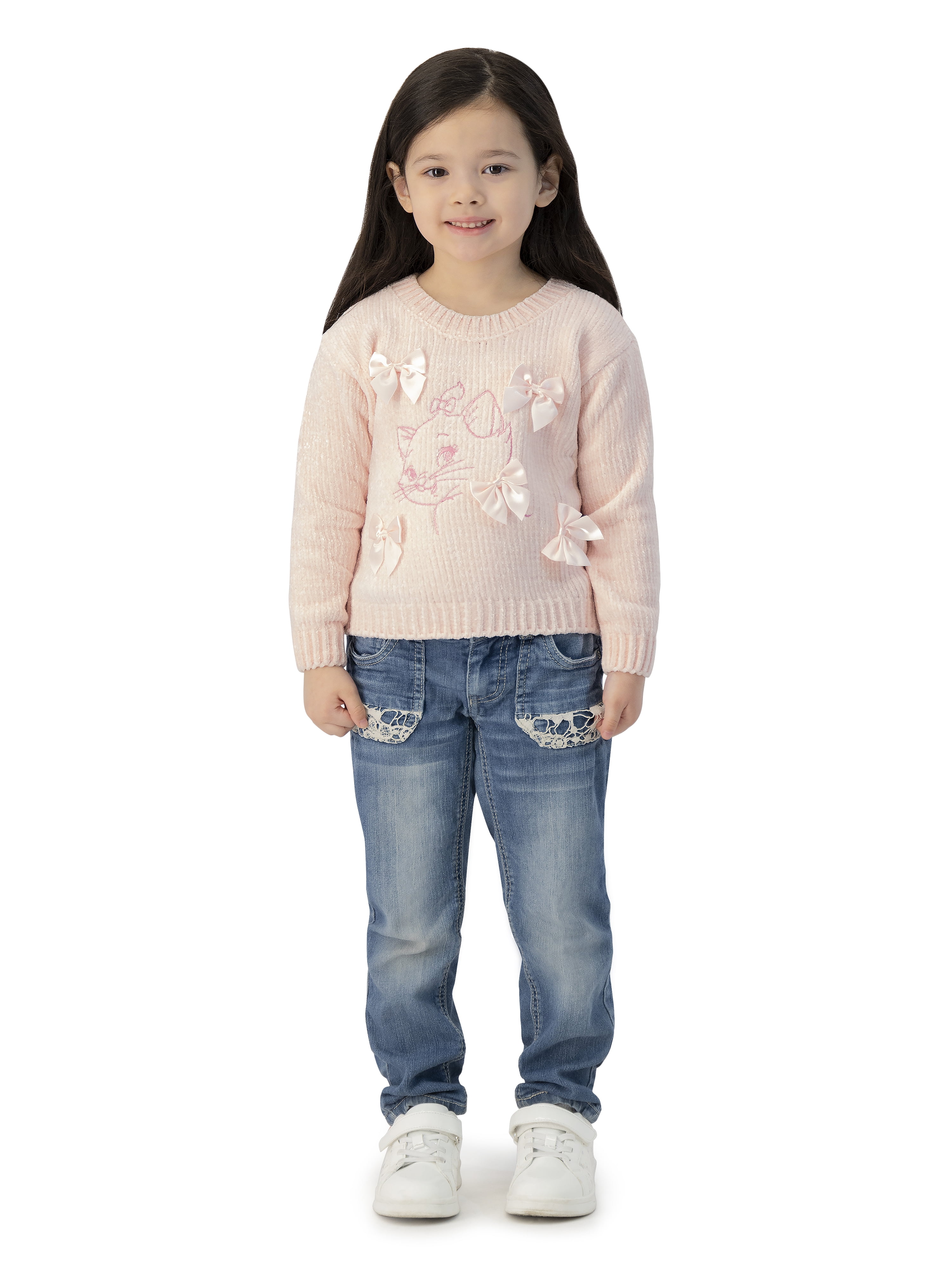 The Aristocats Toddler Girls Chenille Sweater, Sizes 12 Months - 5T ...
