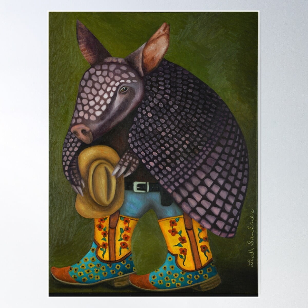 The Armadillo From Amarillo Poster Wall Art, Modern Wall Decor For ...