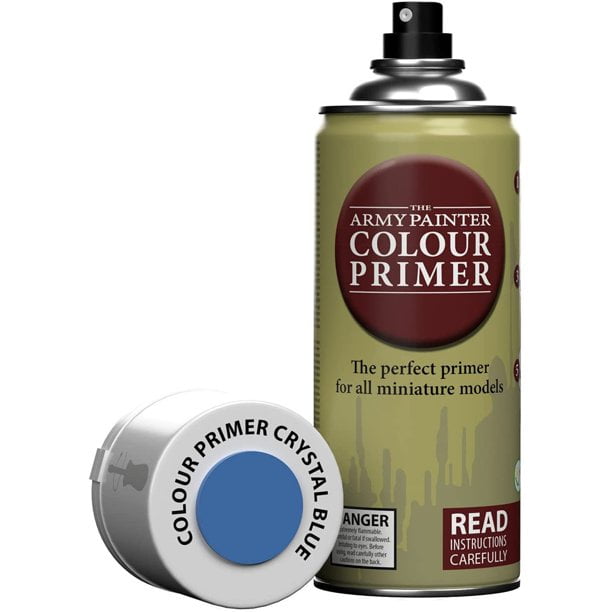 The Army Painter Color Primer Spray Paint, Crystal Blue, 400ml, Acrylic ...