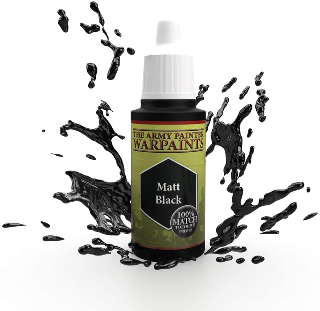 The Army Painter Matt Black Warpaint - Acrylic Non-Toxic Heavily ...