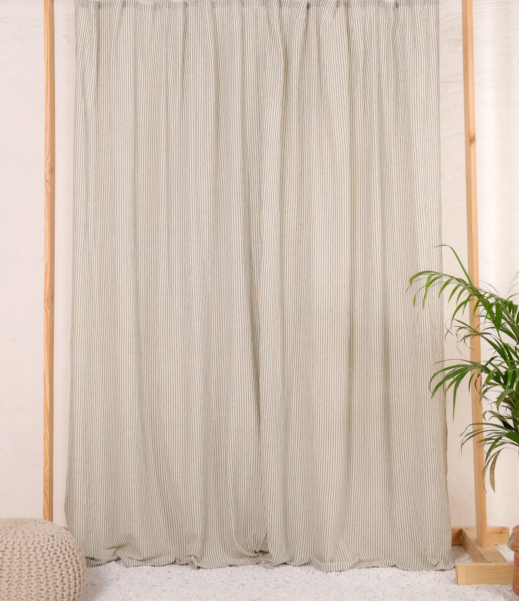 The Art Box Gauze linen Textured Rod Pocket Window Curtain Panels 63 ...