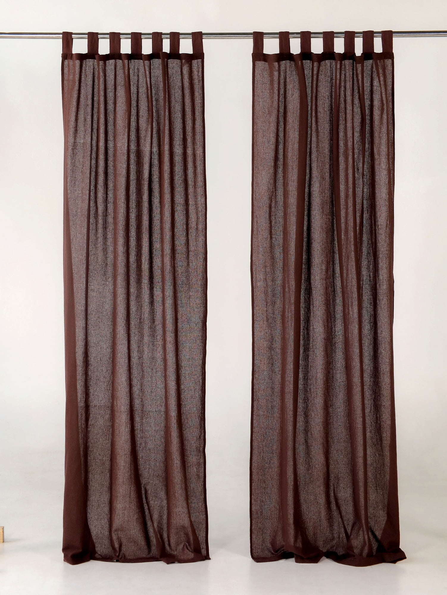 The Art Box Linen Curtains for Living Room Bedroom 18 Inch Sanguine ...