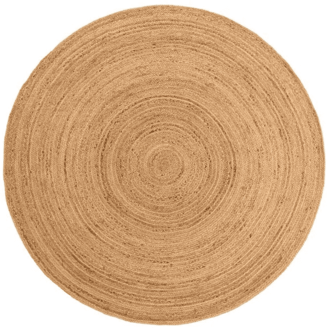 The Art Box Natural Jute Area Rug, 10 x 10 feet Hand Braided Round Rugs ...