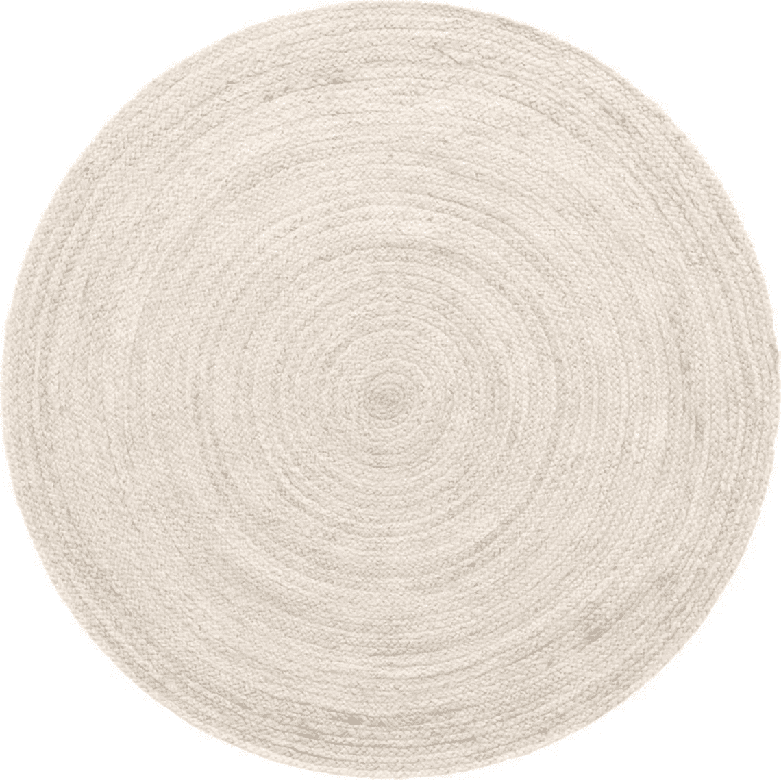 The Art Box Natural Jute Area Rug, 8 x 8 feet Hand Braided Round Rugs ...