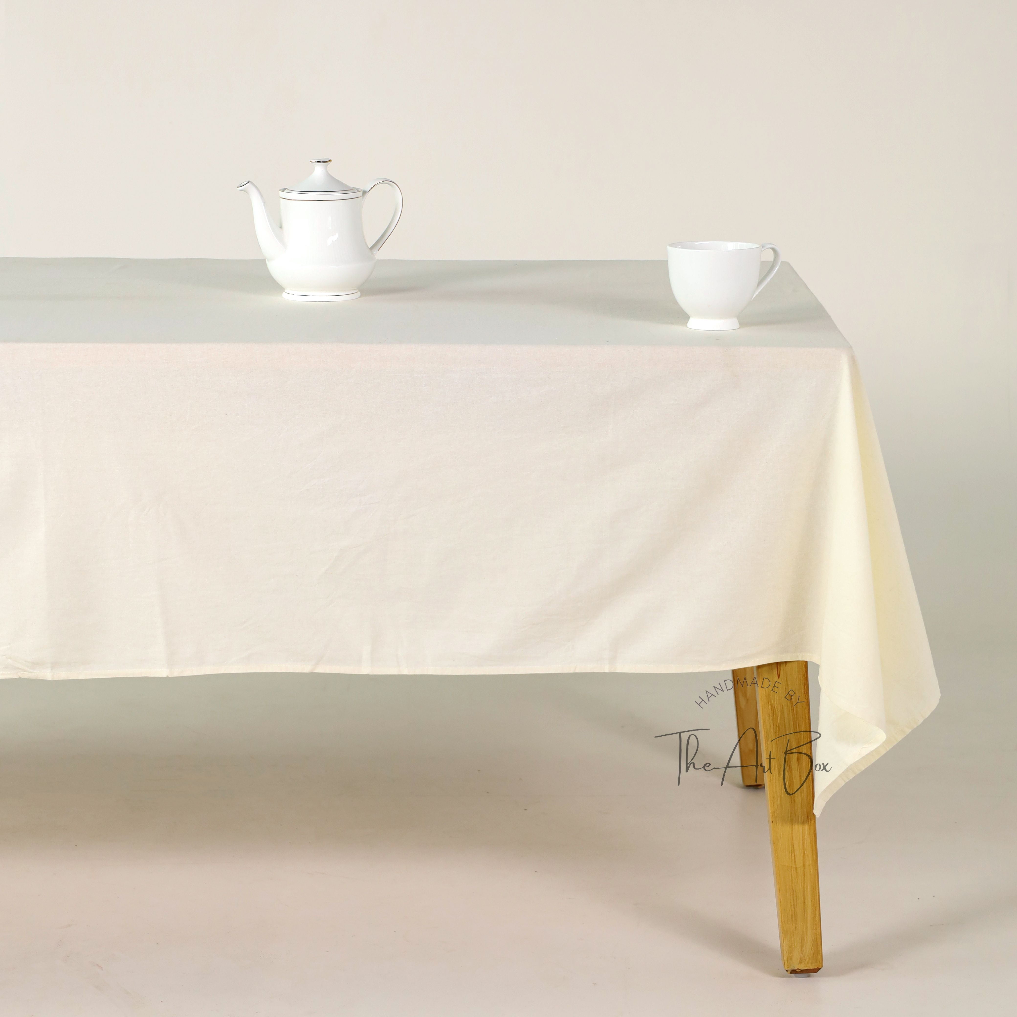 The Art Box Tablecloth -52 x 70 Inches Yellow Rectangular Solid ...