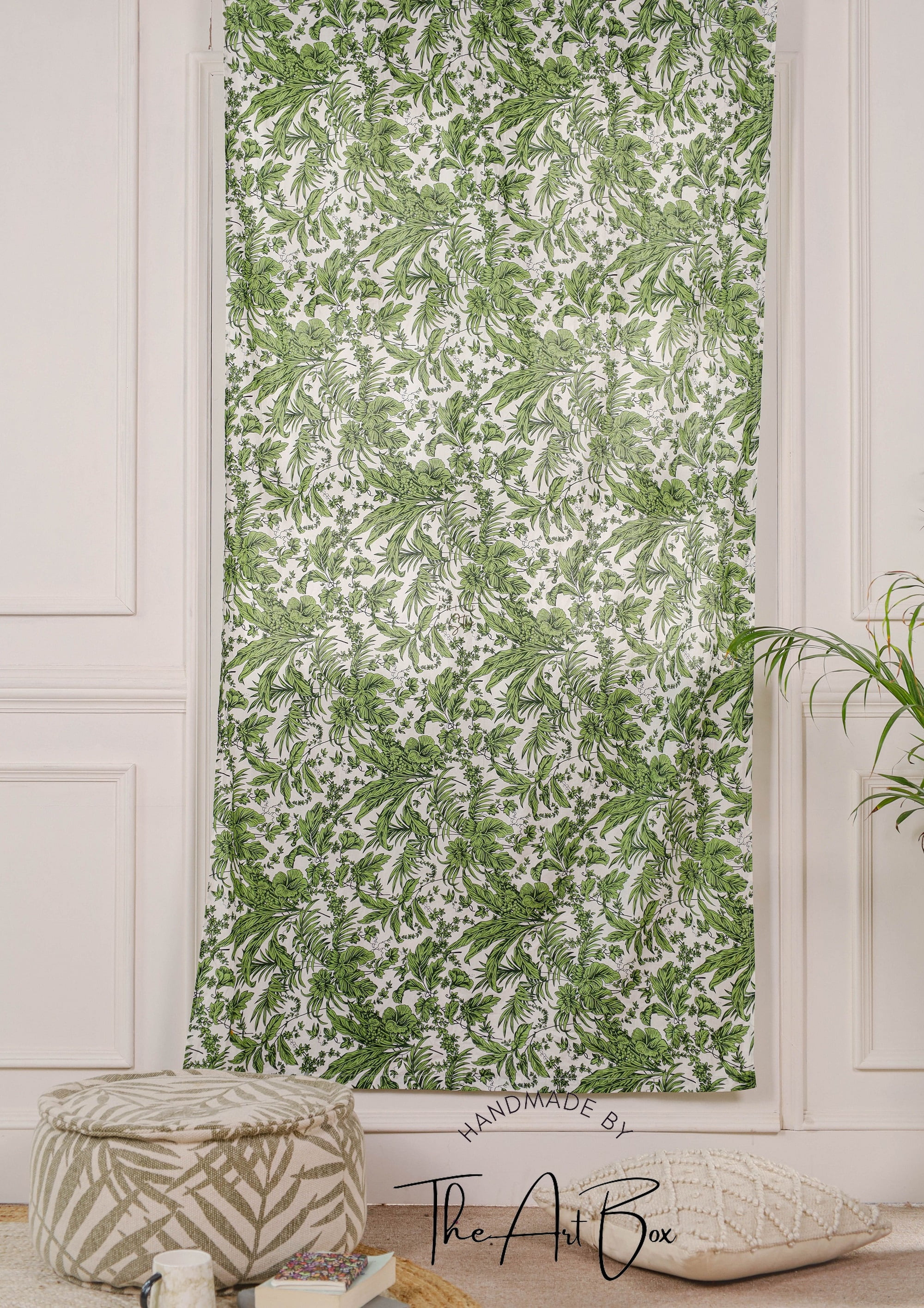 The Art Box Window Curtains, 35 x 84 in 2 Pcs Set, Tab Top Printed ...