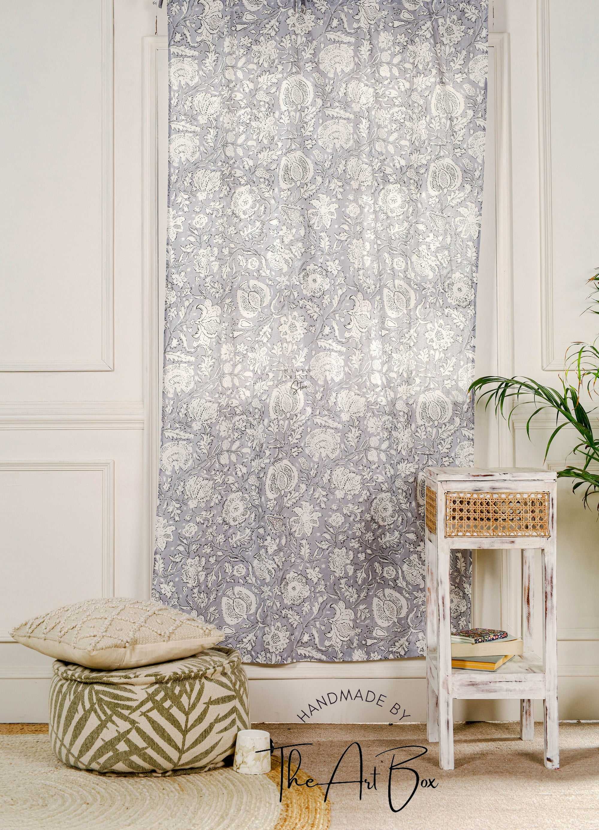 The Art Box Window Curtains, 52 x 36 in 2 Pcs Set, Tab Top Printed ...