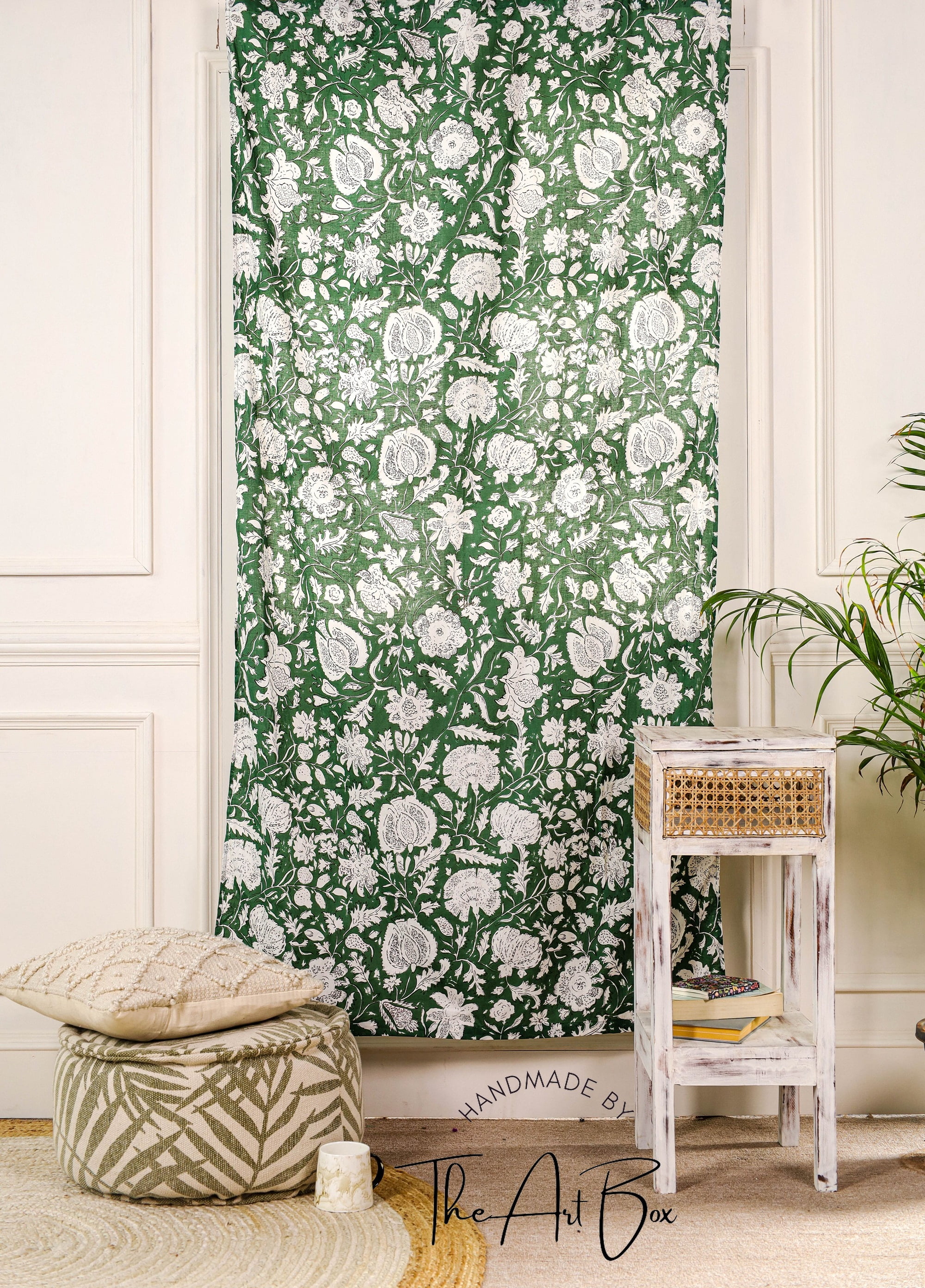 The Art Box Window Curtains, 52 x 36 in 2 Pcs Set, Tab Top Printed ...