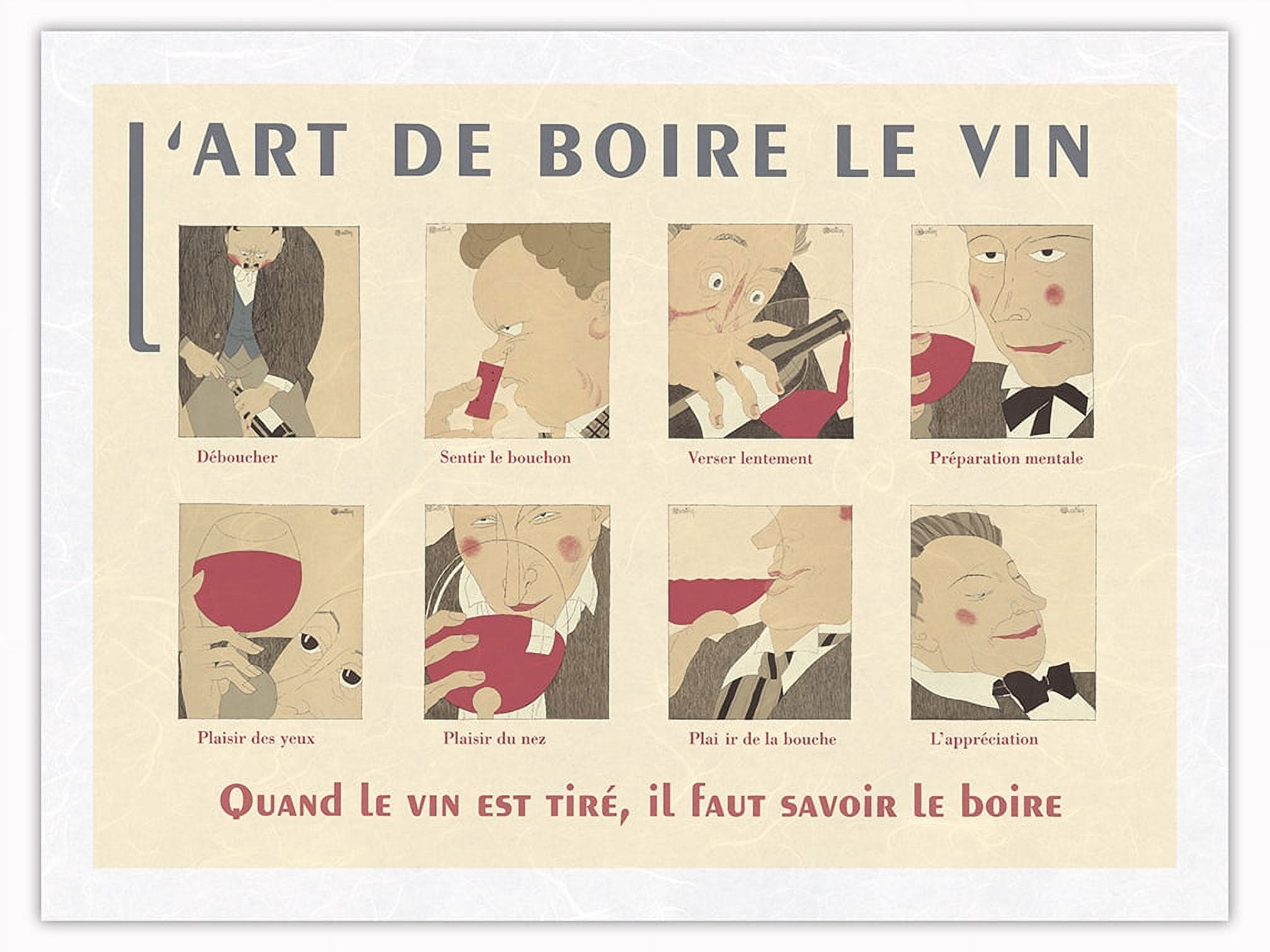 The Art of Drinking Wine (L'Art de Boire le Vin) - Vintage Food & Drink ... The Art of Drinking Wine (L'Art de Boire le Vin) - Vintage Food & Drink ...