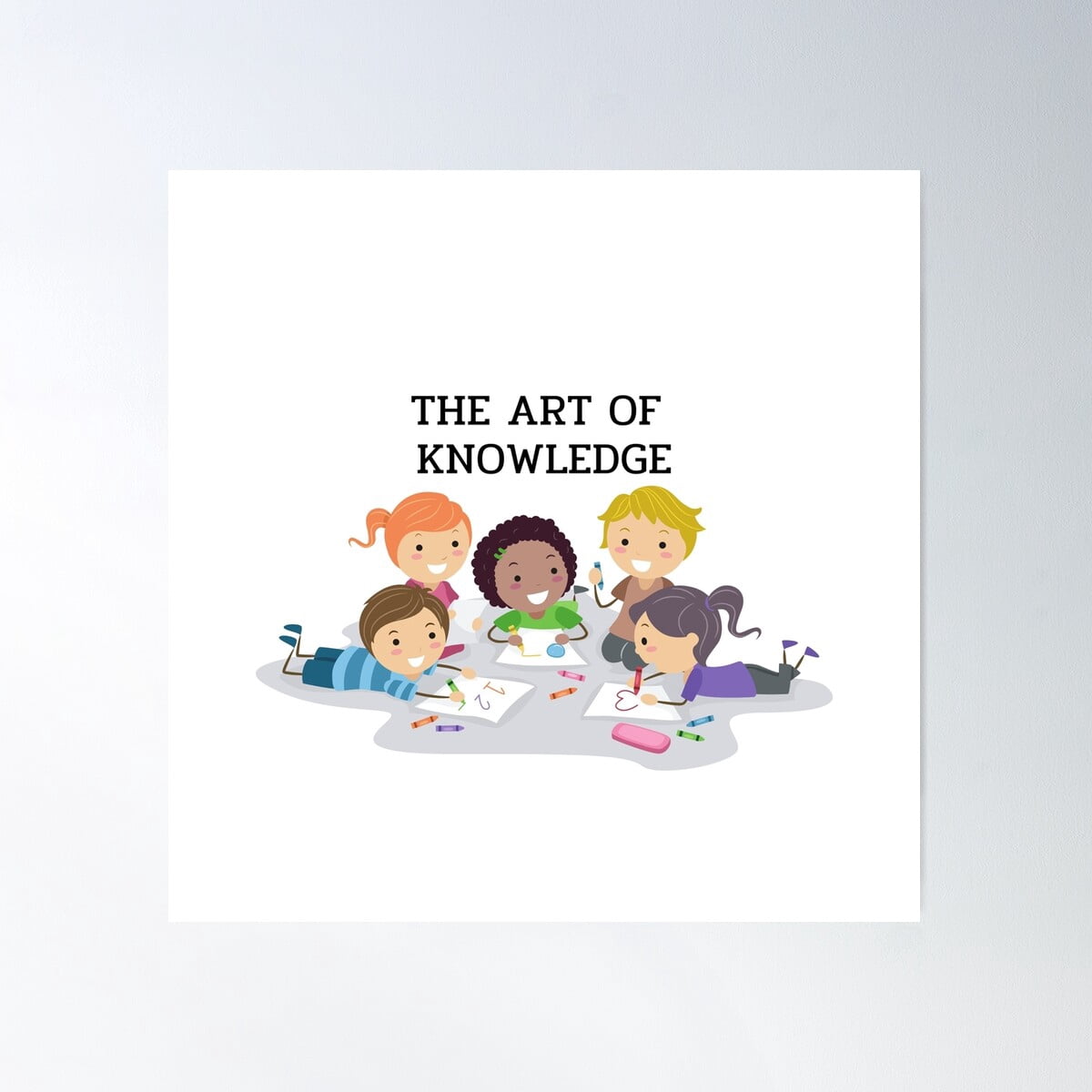 The Art Of Knowledge Poster Wall Art, Modern Wall Decor, 30x30 UNFRAMED ...