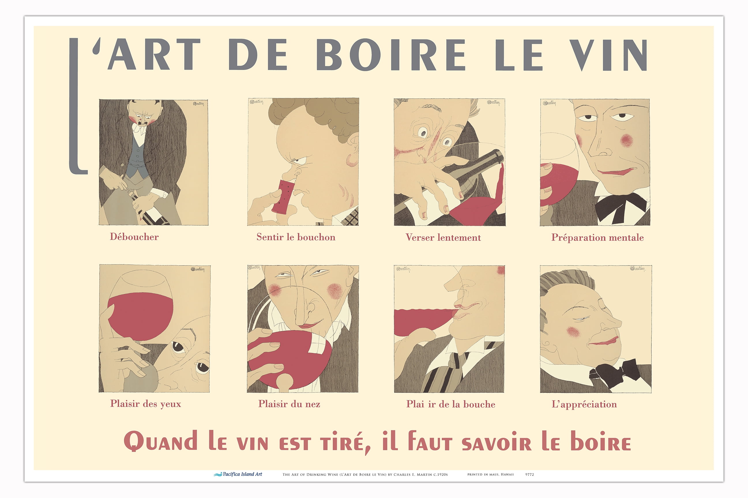 The Art of Drinking Wine (L'Art de Boire le Vin) - Vintage Food & Drink ...