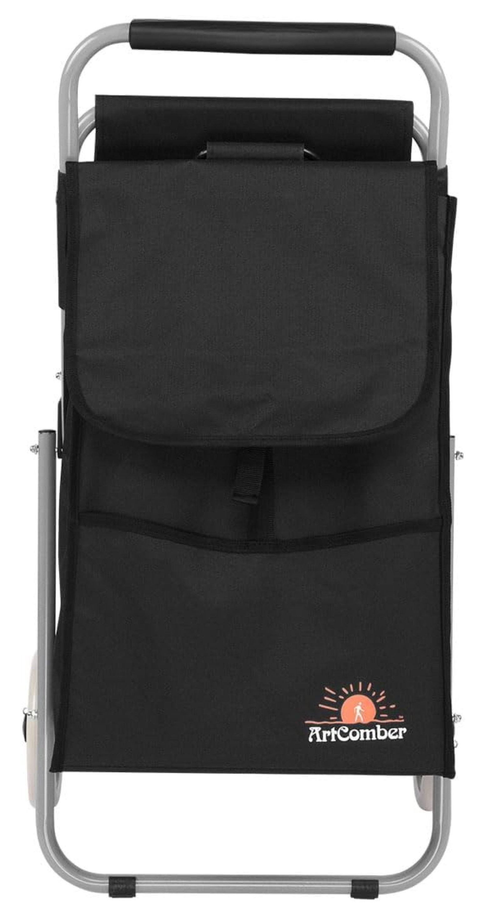 The ArtComber Folding Big Wheeled Portable Rolling Chair/Art Cart with ...