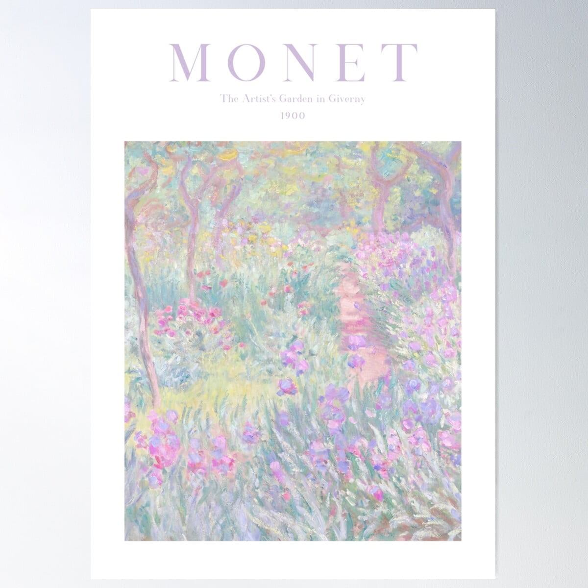 The Artist’S Garden In Giverny By Claude Monet, Lilac Lavender Color ...