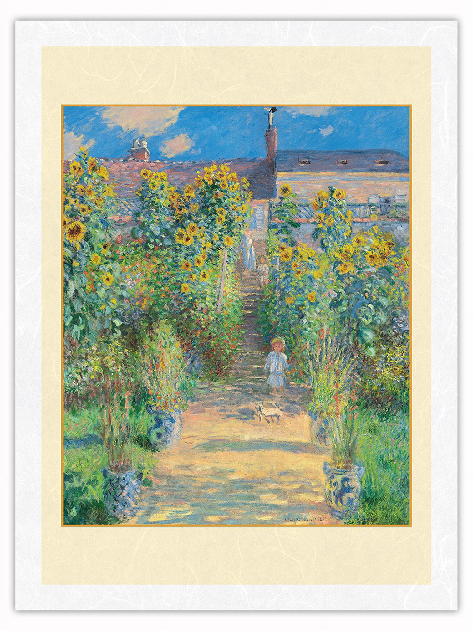 The Artist's Garden at Vétheuil France - From an Original Color ...