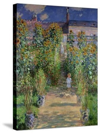 The Artist's Garden at Vetheuil, 1880, Botanical Gallery-Wrapped Canvas ...