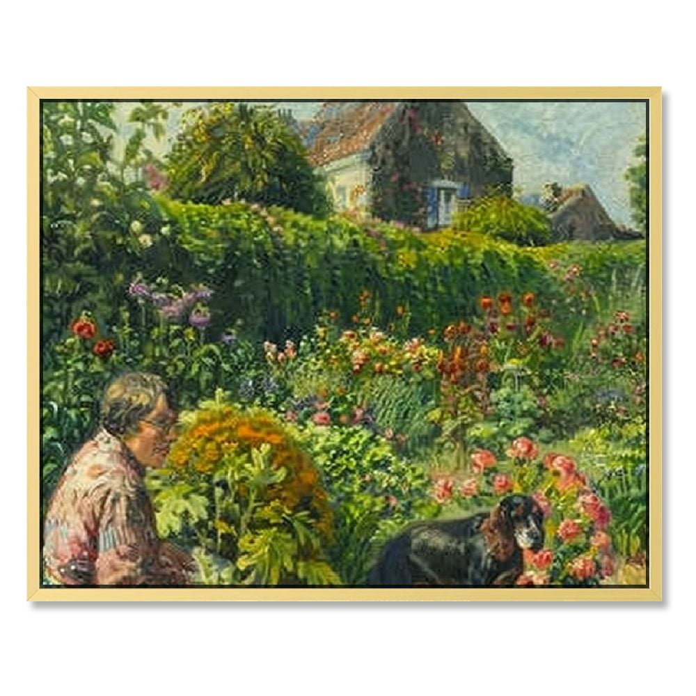 - The Artists Garden At Eragny Poster - Modern Impressionist Aesthetic ...
