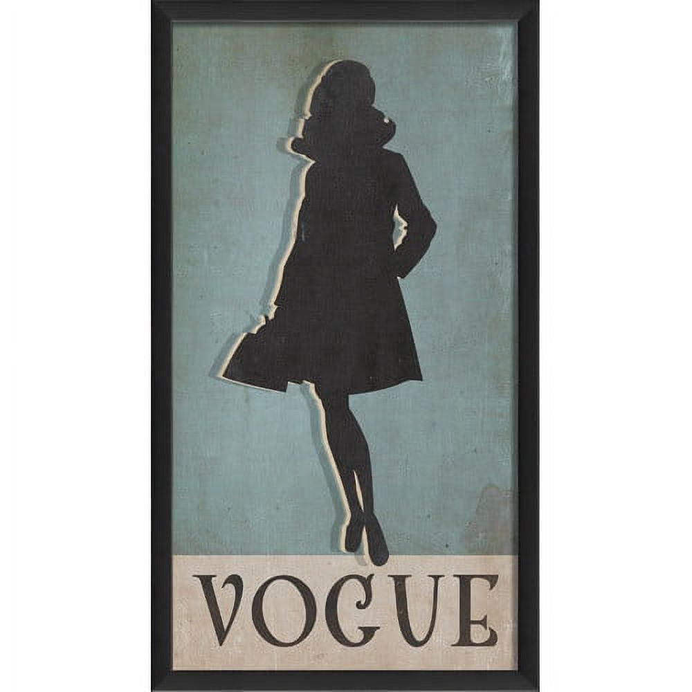 The Artwork Factory Vogue Silhouette Large Framed Graphic Art - Walmart.com