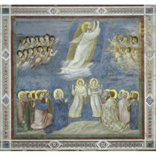 The Ascension , Giotto di Bondone (c. 1266-1337/ Florentine), Fresco , Arena Chapel, Cappella ...