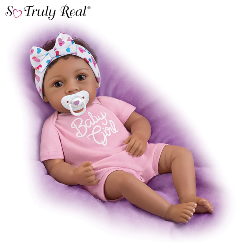 The Ashton-Drake Galleries Little Baby Girl Baby Doll with Magnetic ...