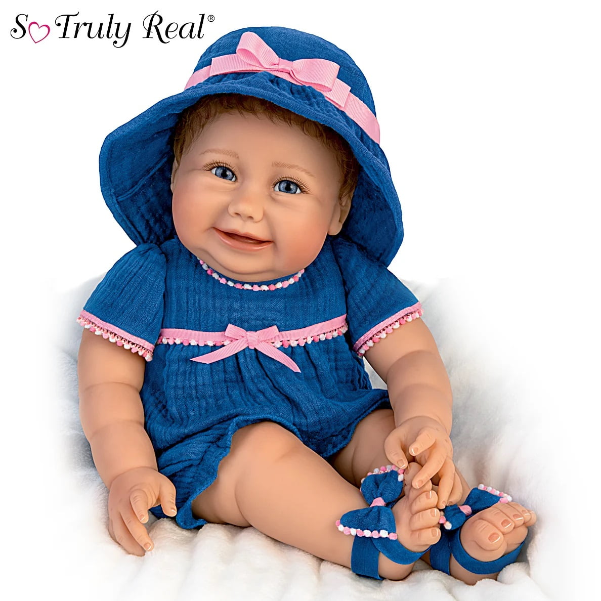 The Ashton-Drake Galleries Summertime Sweetie Poseable Baby Doll is ...