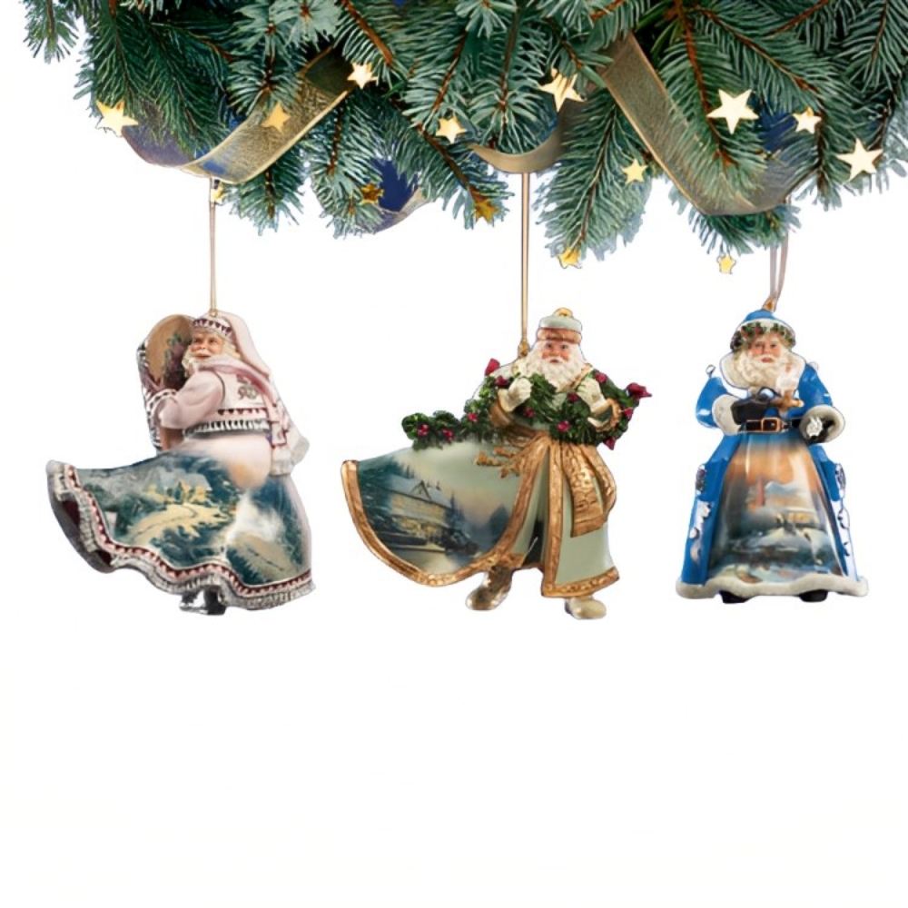 The Ashton-Drake Galleries Victorian Winter Scenes Santas Ornament ...