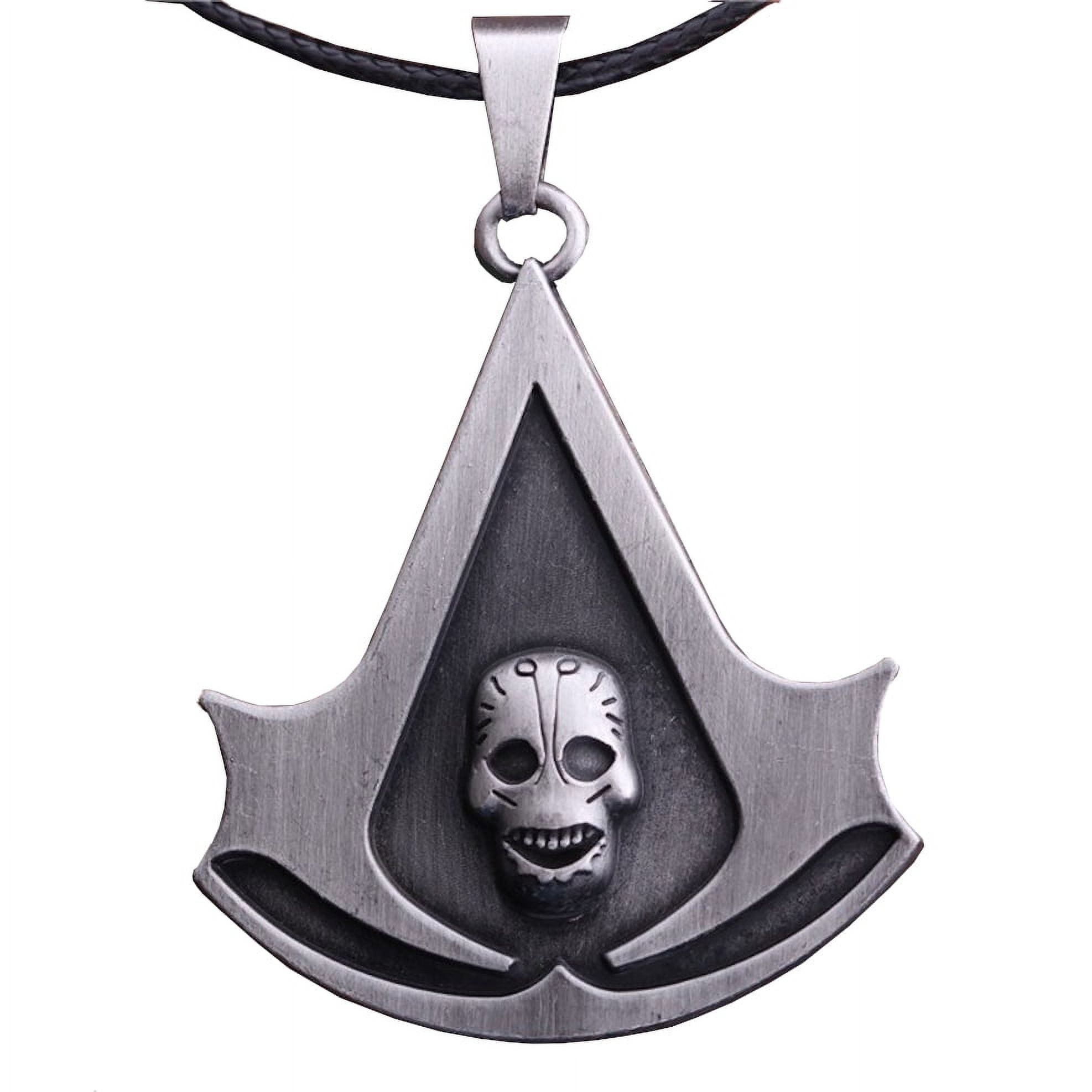 The Assassins Creed With Skull Symbol Black Flag 2-Necklace, Pendant ...