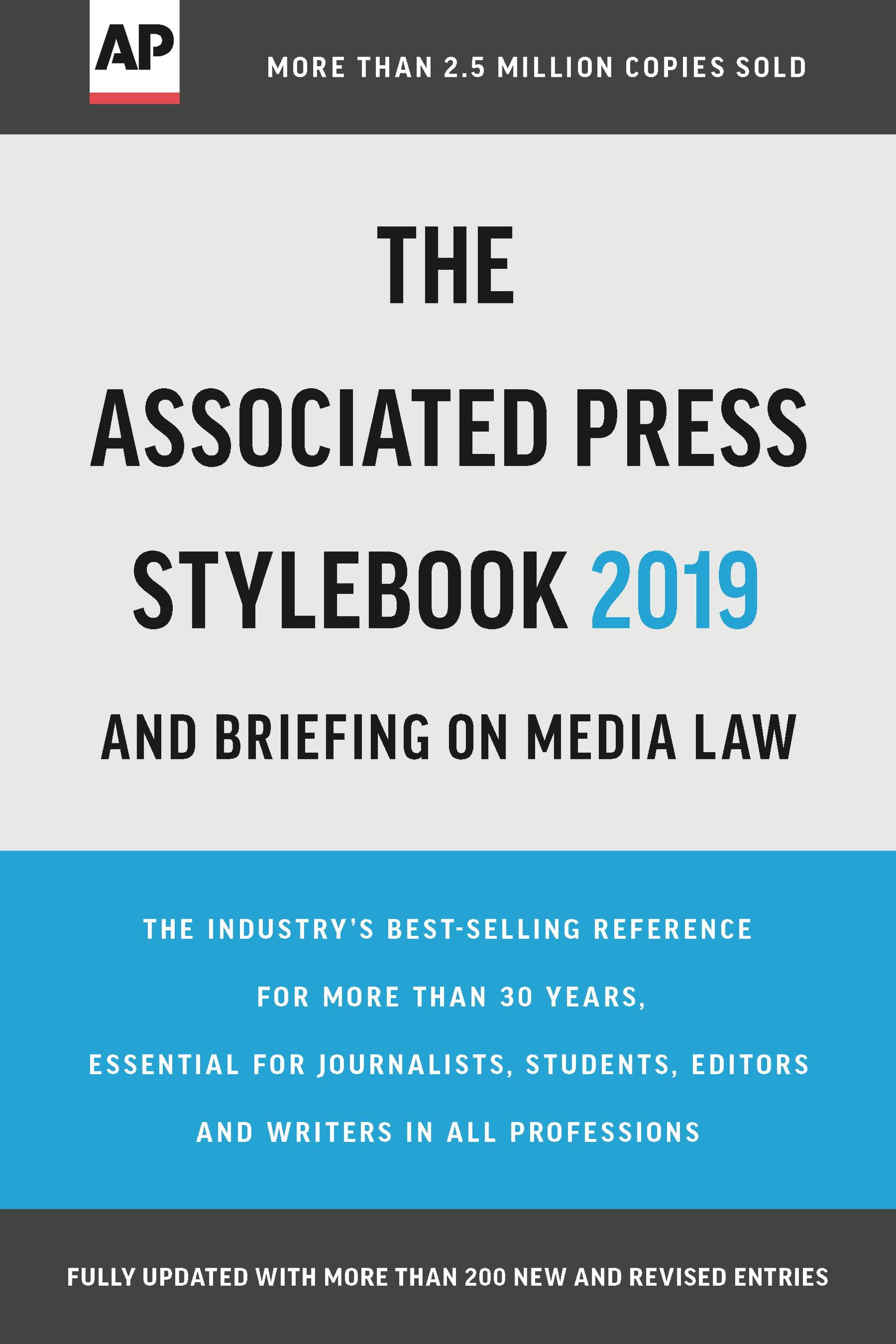 The Associated Press Stylebook 2019 (Paperback) - Walmart.com