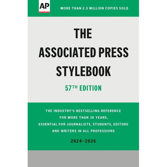 Associated Press, Stylebook, 2024-2026, Paperback with Index - Walmart.com