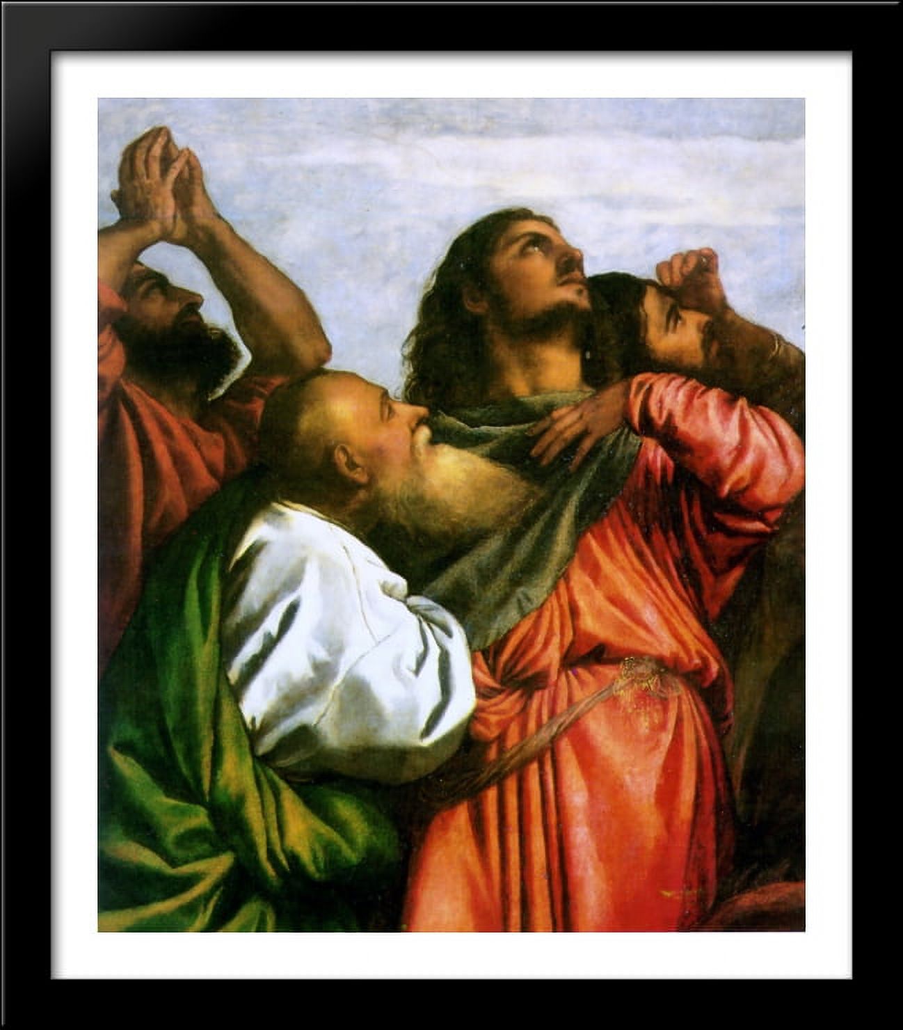 The Assumption of the Virgin [detail: 1] 28x32 Large Black Wood Framed ...