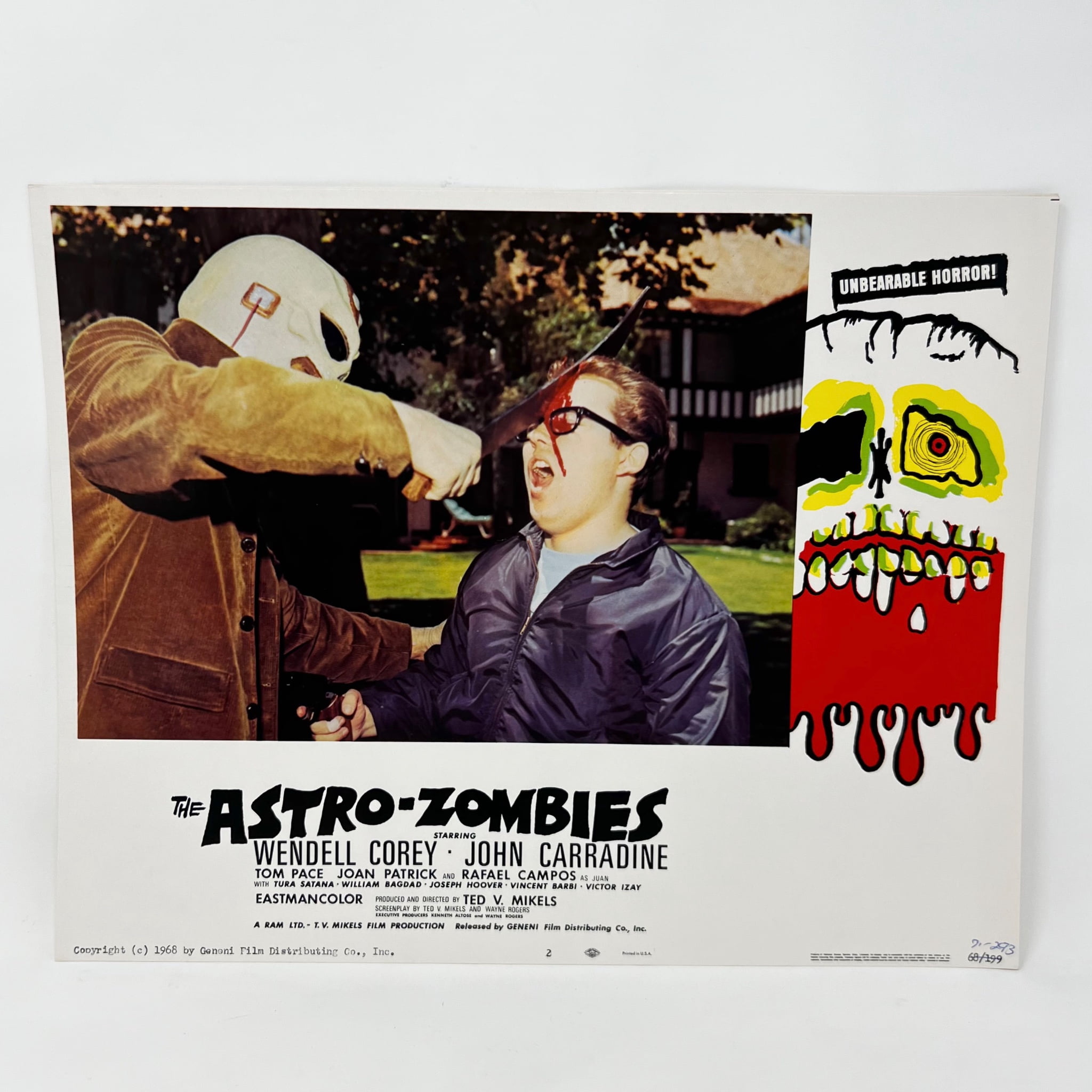 The Astro-Zombies Unbearable Horror Lobby Card No.2 - Walmart.com
