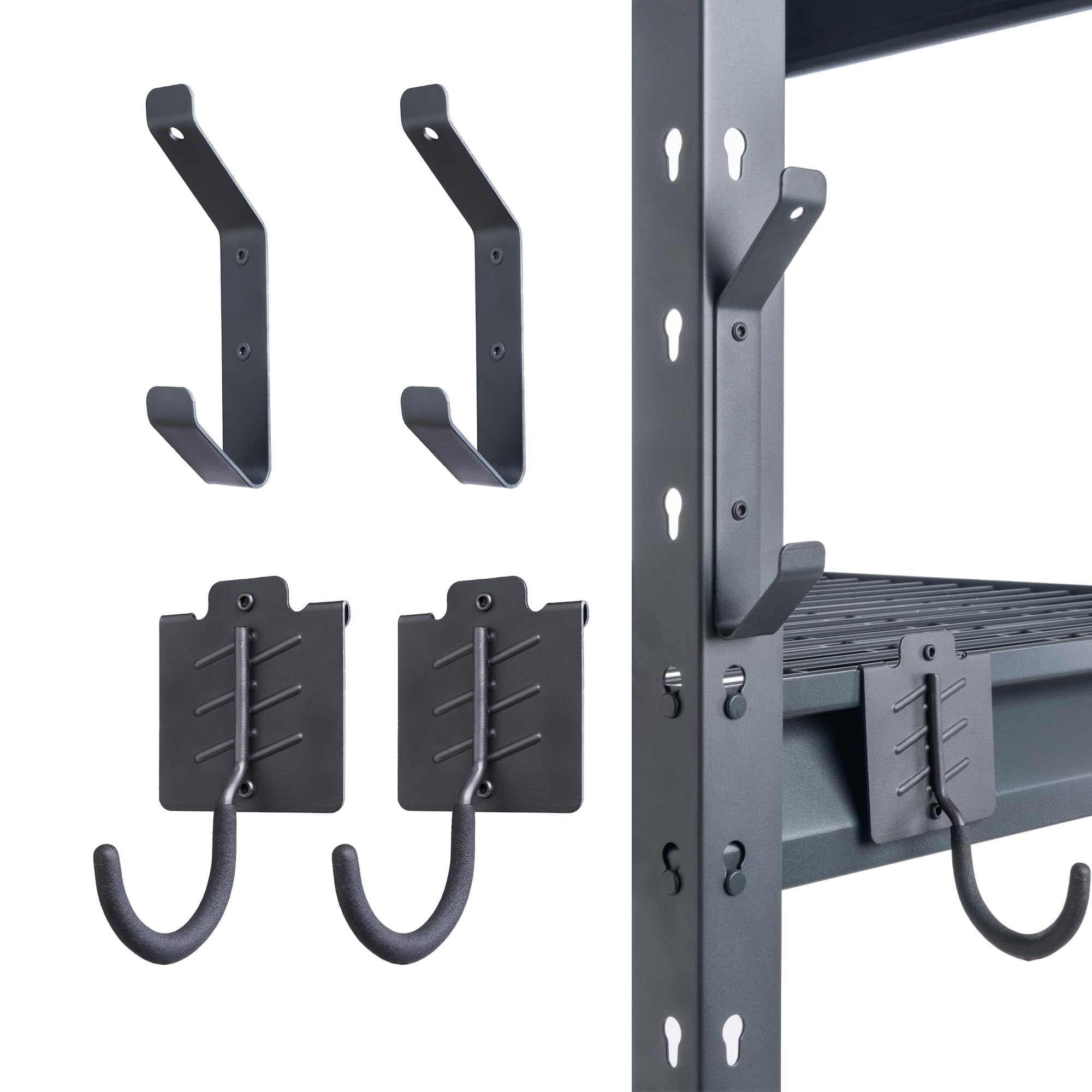 The Atlas Shuntong 4 Pieces Heavy-Duty Shelf Hooks for 3” Keyhole ...