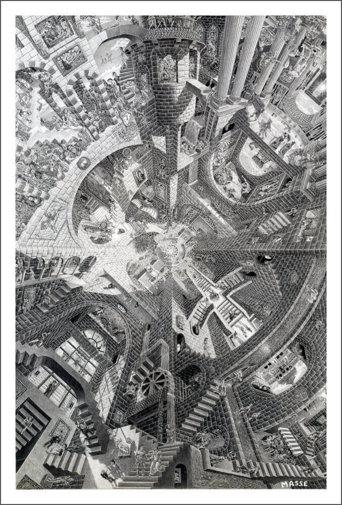 The Atrium Tom Masse Cool Wall Decor Art Print Poster 22x32 - Walmart.com