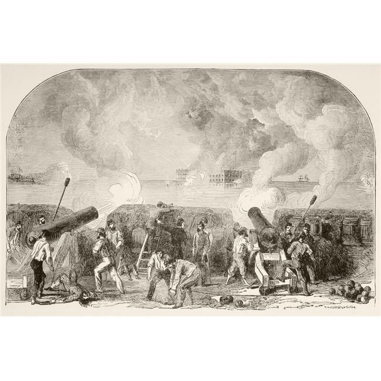 The Attack On Fort Sumter - April 12 & 13 - 1861 - First Battle of ...