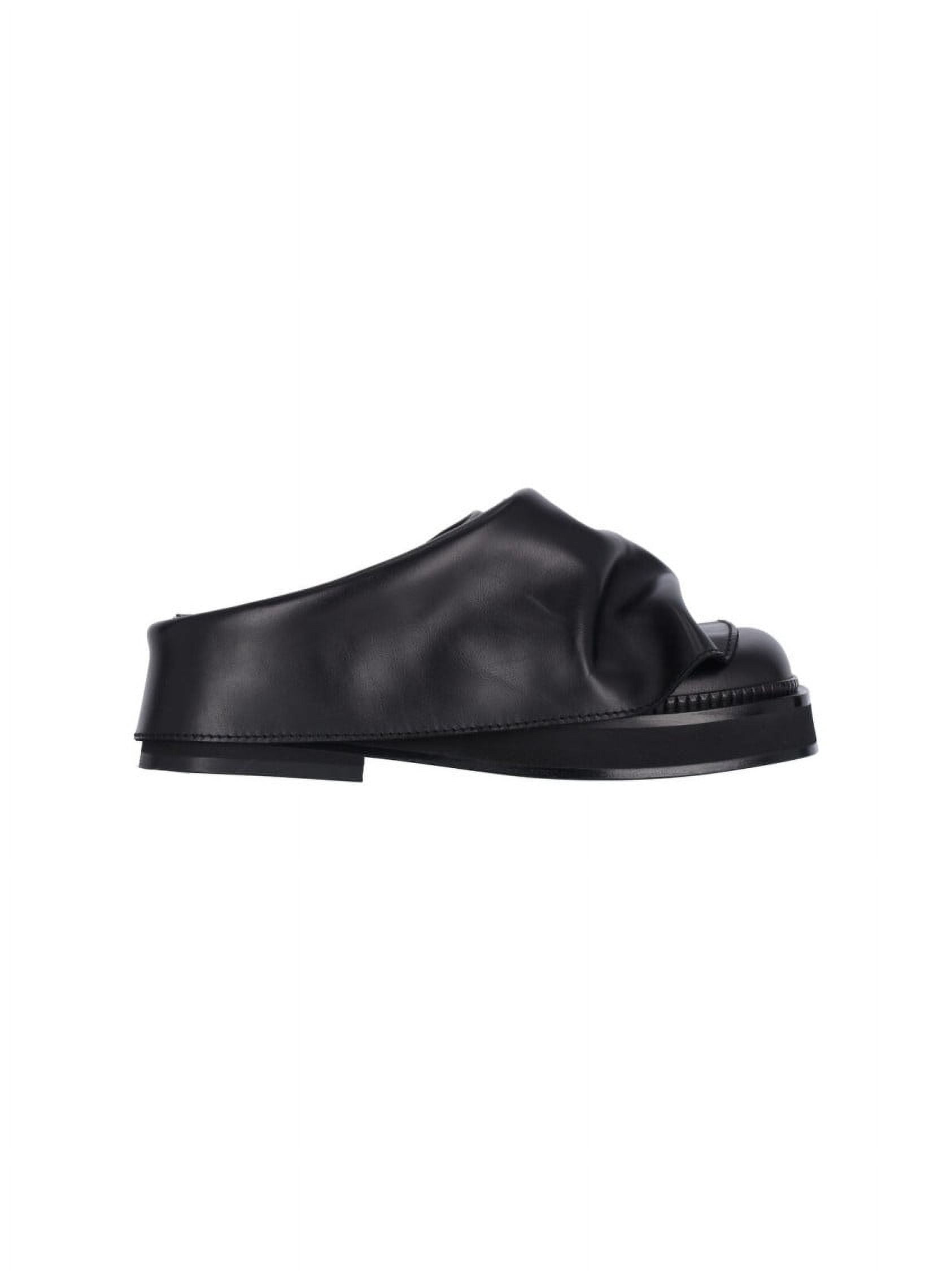 The Attico "Mini Robin" Sabot – Black Black (Women's) - Walmart.com