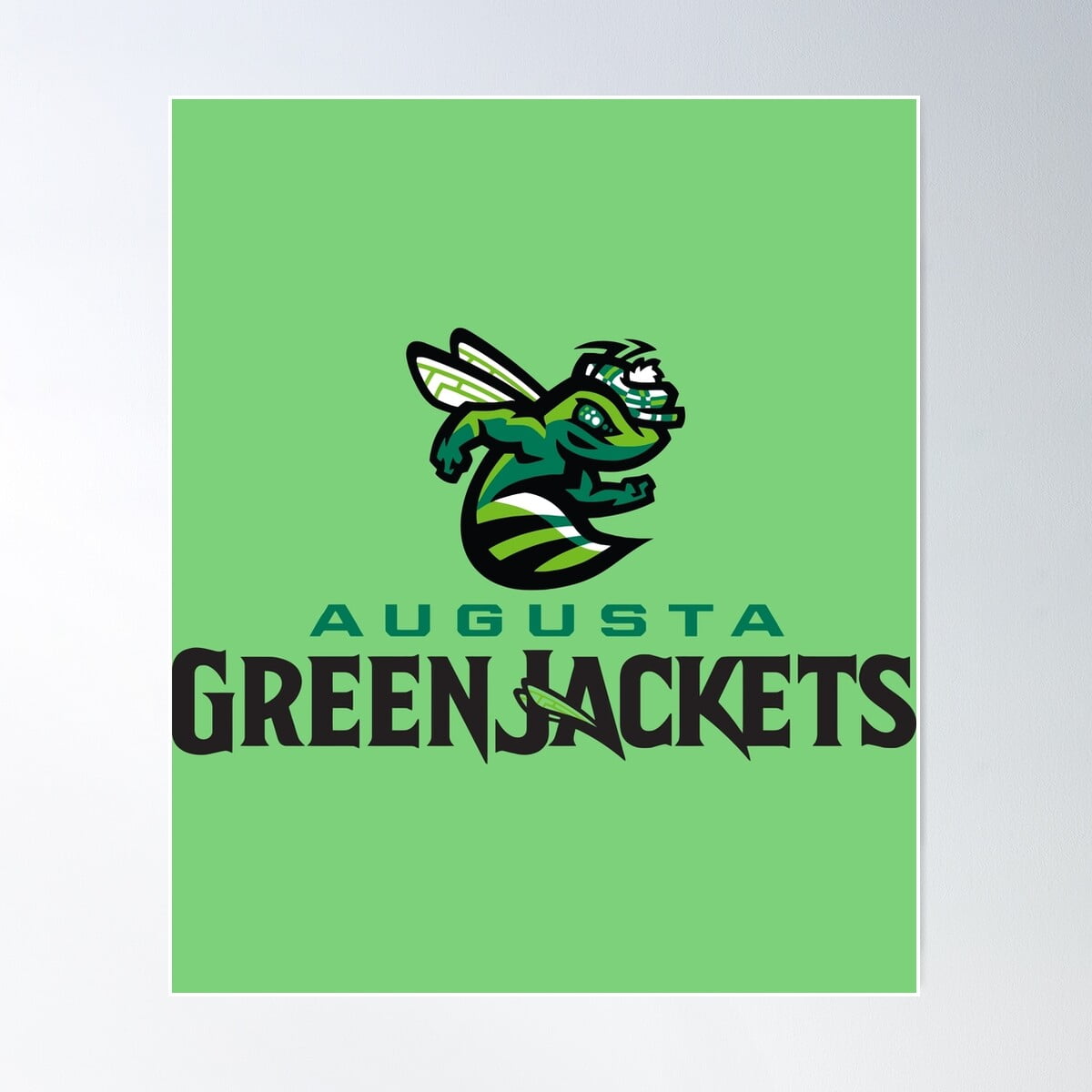 The-Augusta-Greenjackets-Logo Poster Wall Art, Modern Wall Decor For ...