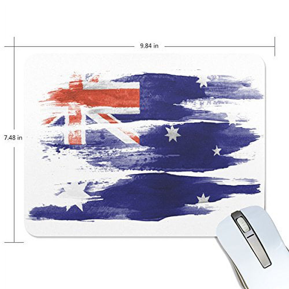 The Australian Flag With Watercolor Mouse pads Gaming Mouse Pad 9.84x7 ...