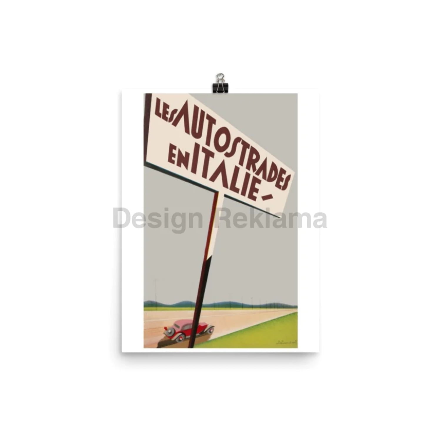 The Auto Roads of Italy, 1932. Designed by William Rossi. Published by ...