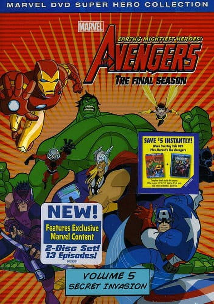 The Avengers: Earth's Mightiest Heroes!: The Final Season Volume 5: Secret Invasion (DVD), Walt ...