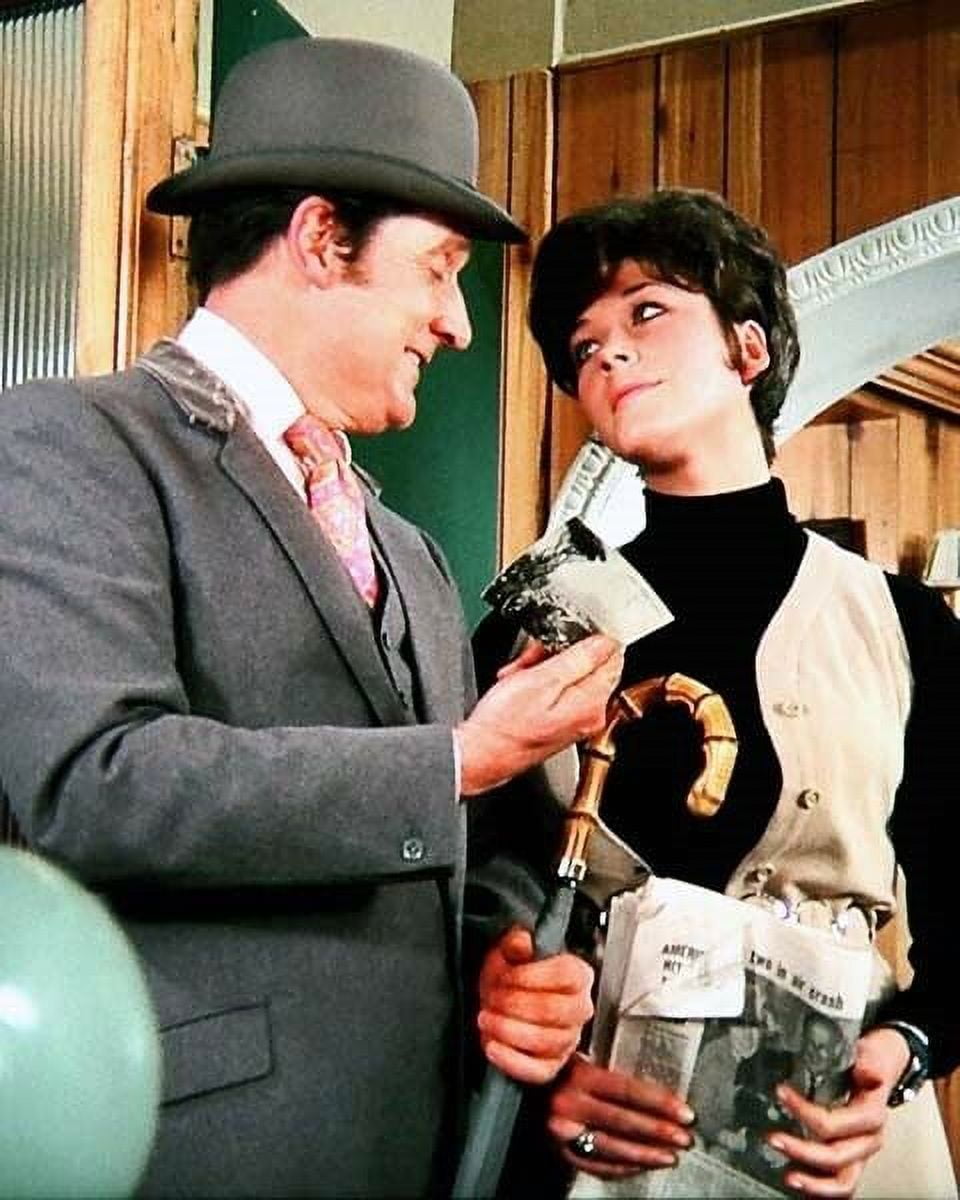 The Avengers TV series Linda Thorson as Tara with Patrick Macnee 5x7 ...