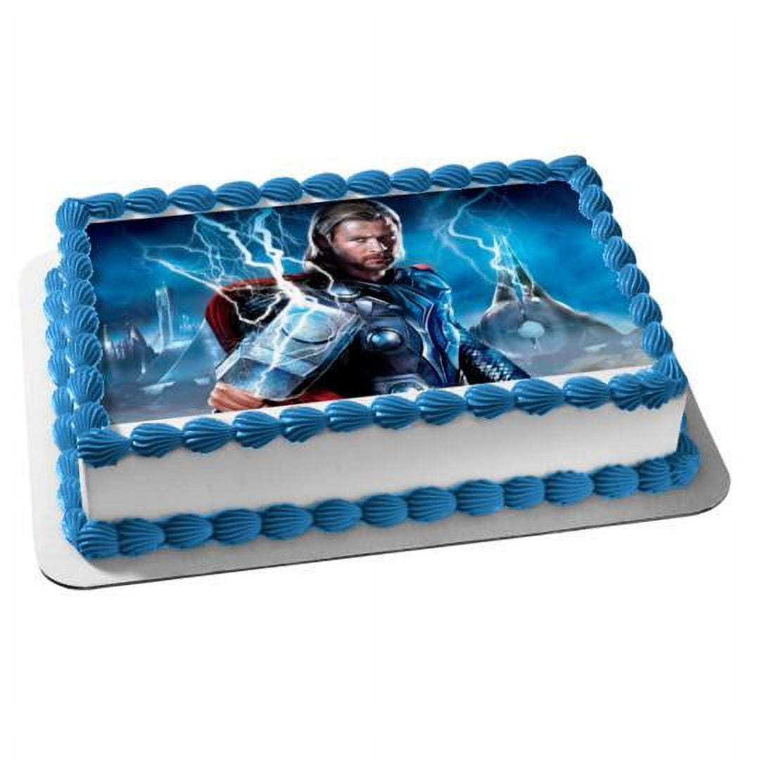 The Avengers Thor Lightening Cake Topper, by A Birthday Place - Walmart.com