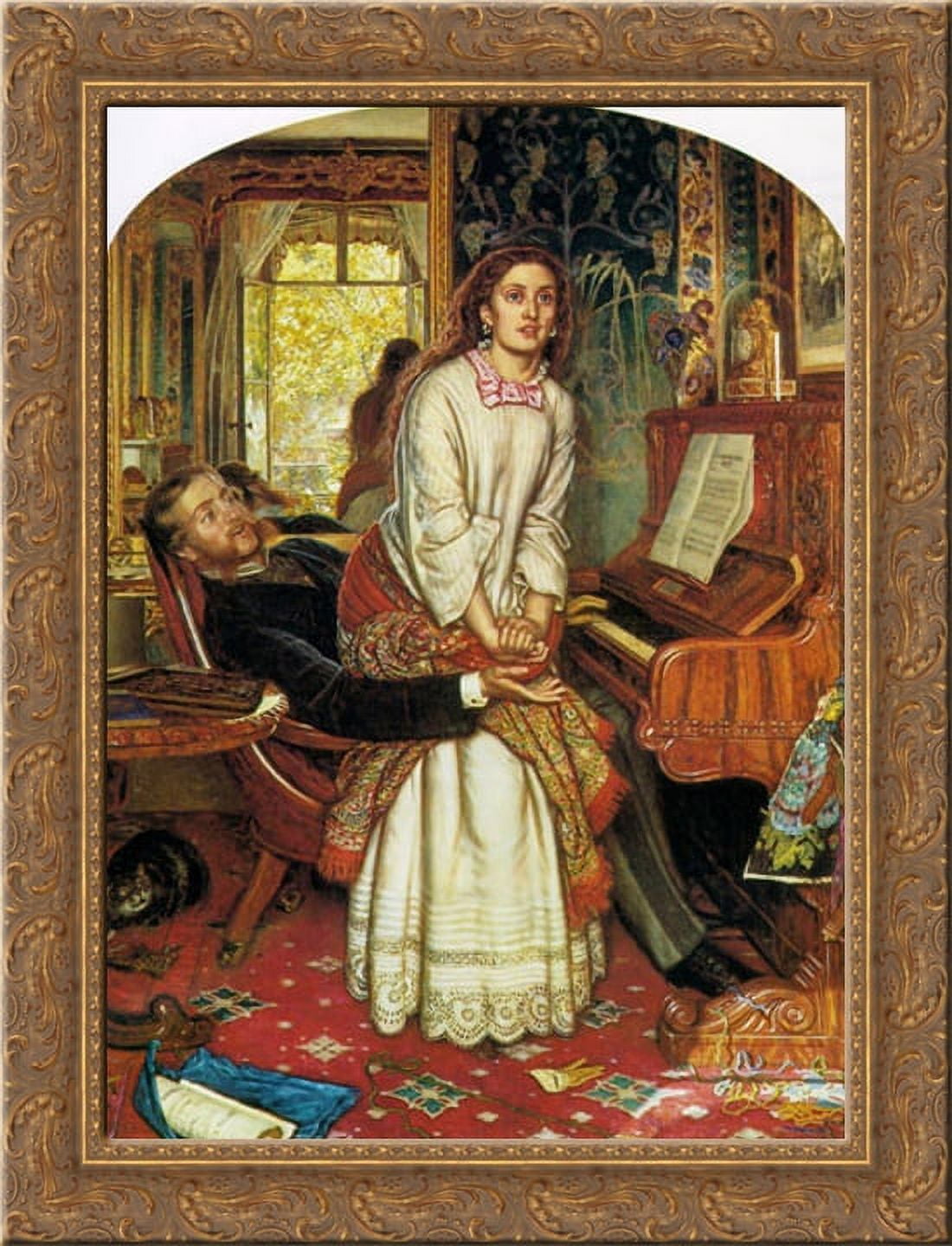The Awakening Conscience 20x24 Gold Ornate Wood Framed Canvas Art by ...