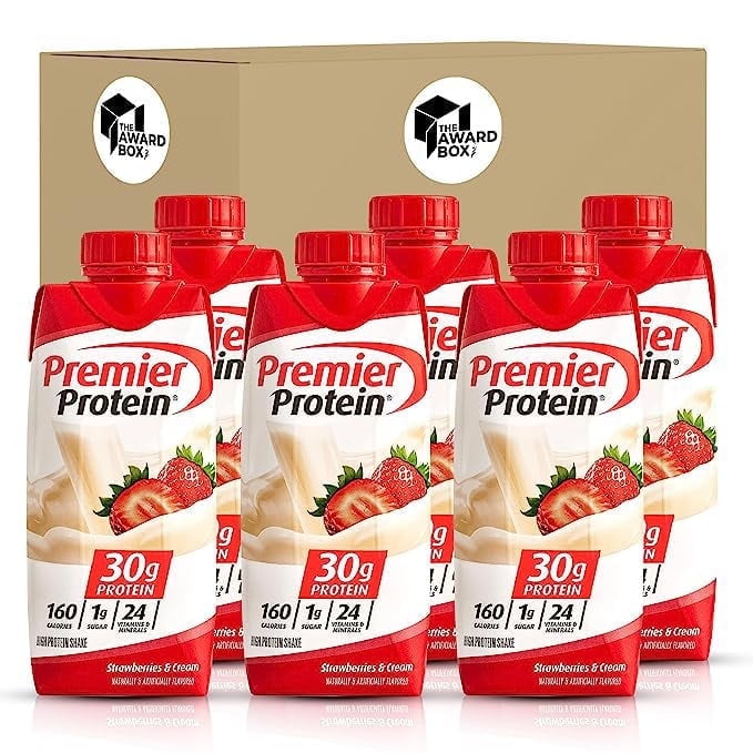 The Award Box Premier High Protein Shakes 30g Strawberry 11 Fl. Oz Each ...